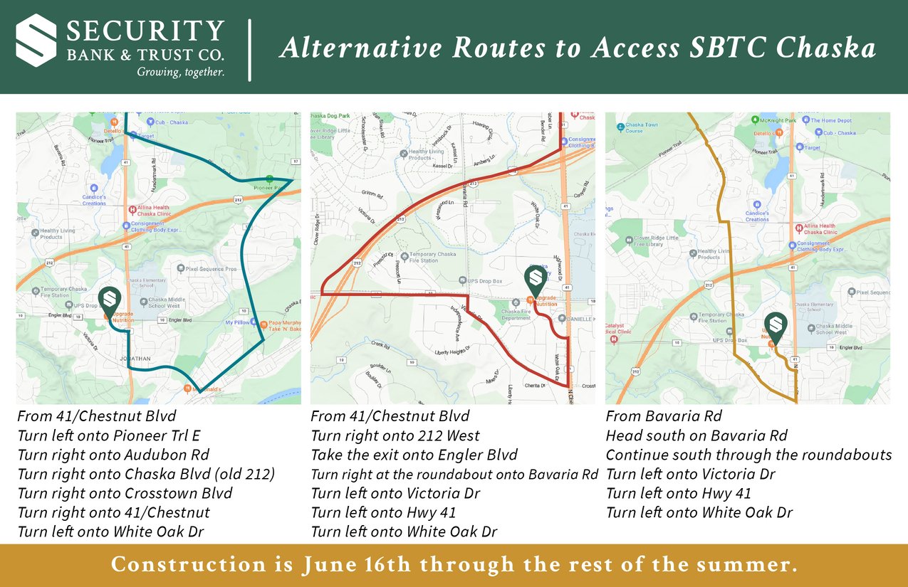 Location & Hours | Security Bank & Trust Co.